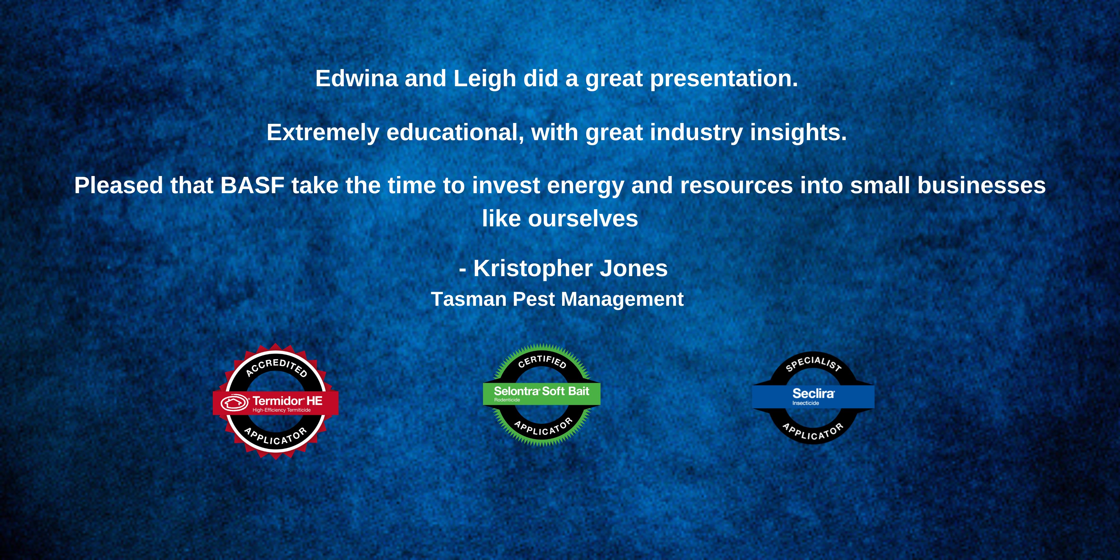 Product Training Registration | BASF Pest Control Solutions Australia